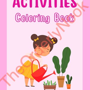 Printable Colouring Book/pdf 8 Pages of Activities. - Etsy