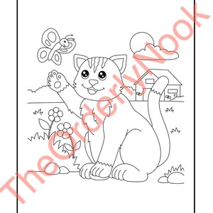 Printable Colouring Book/pdf | 5 Pages of Pets. - Etsy