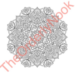Printable Colouring Book/pdf | 10 Pages of Beautiful Mandalas! - Etsy