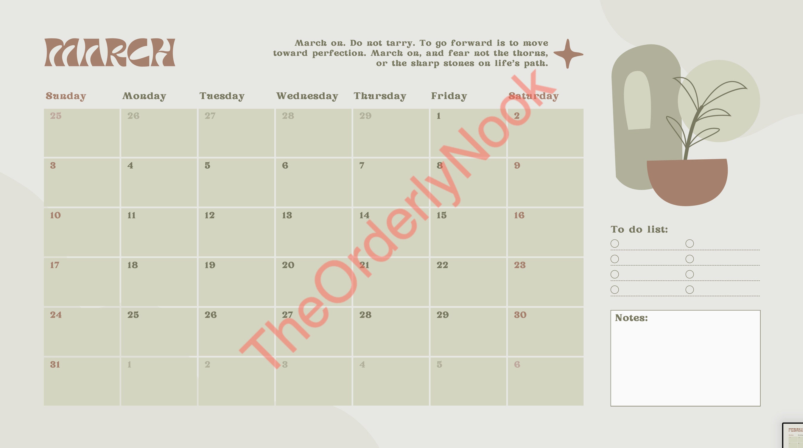 2024 Printable Calendar PDF | Beautiful Elegant Design With Space for ...