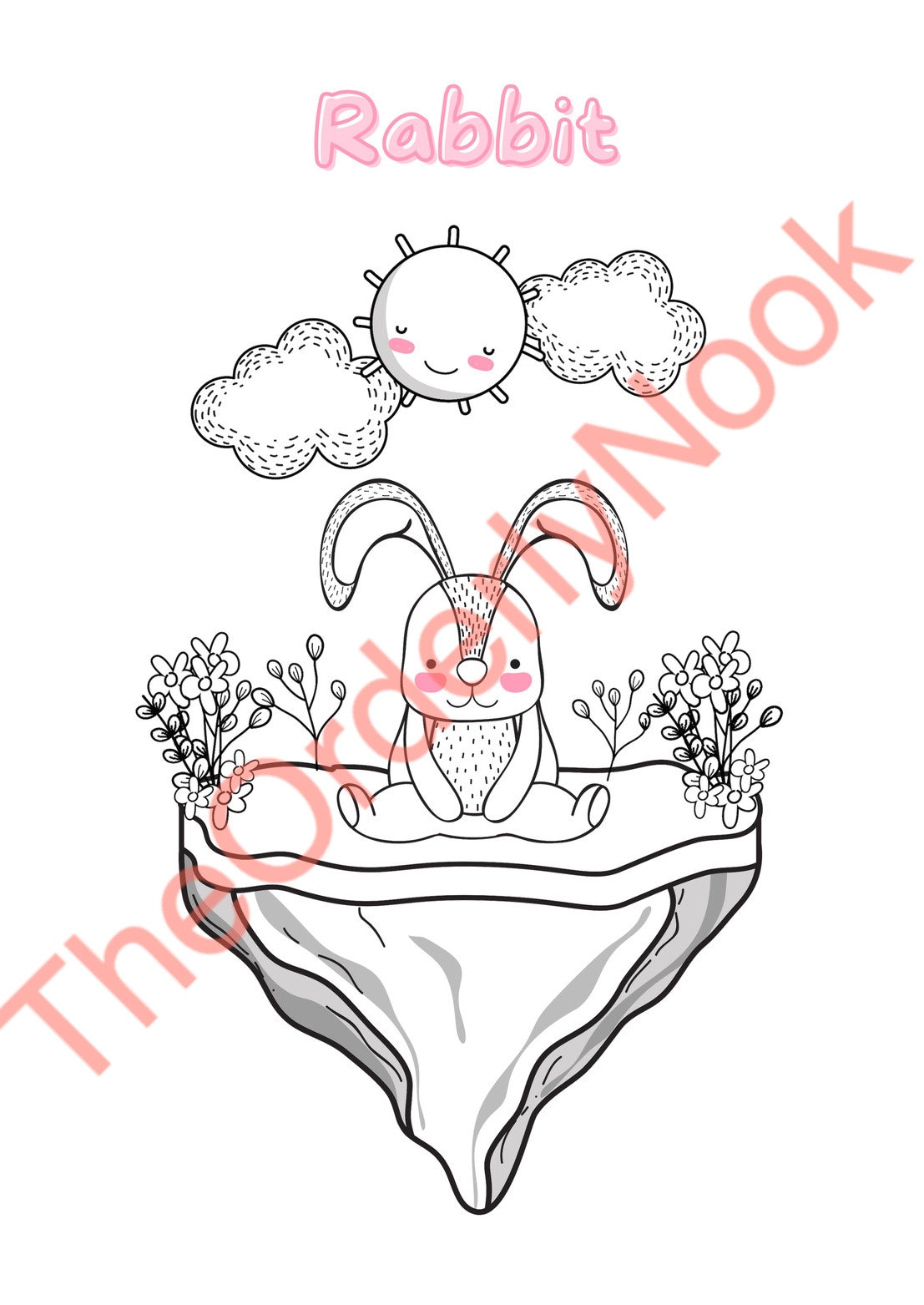 Printable Colouring Book/pdf | 9 Pages of Wild Animals. - Etsy