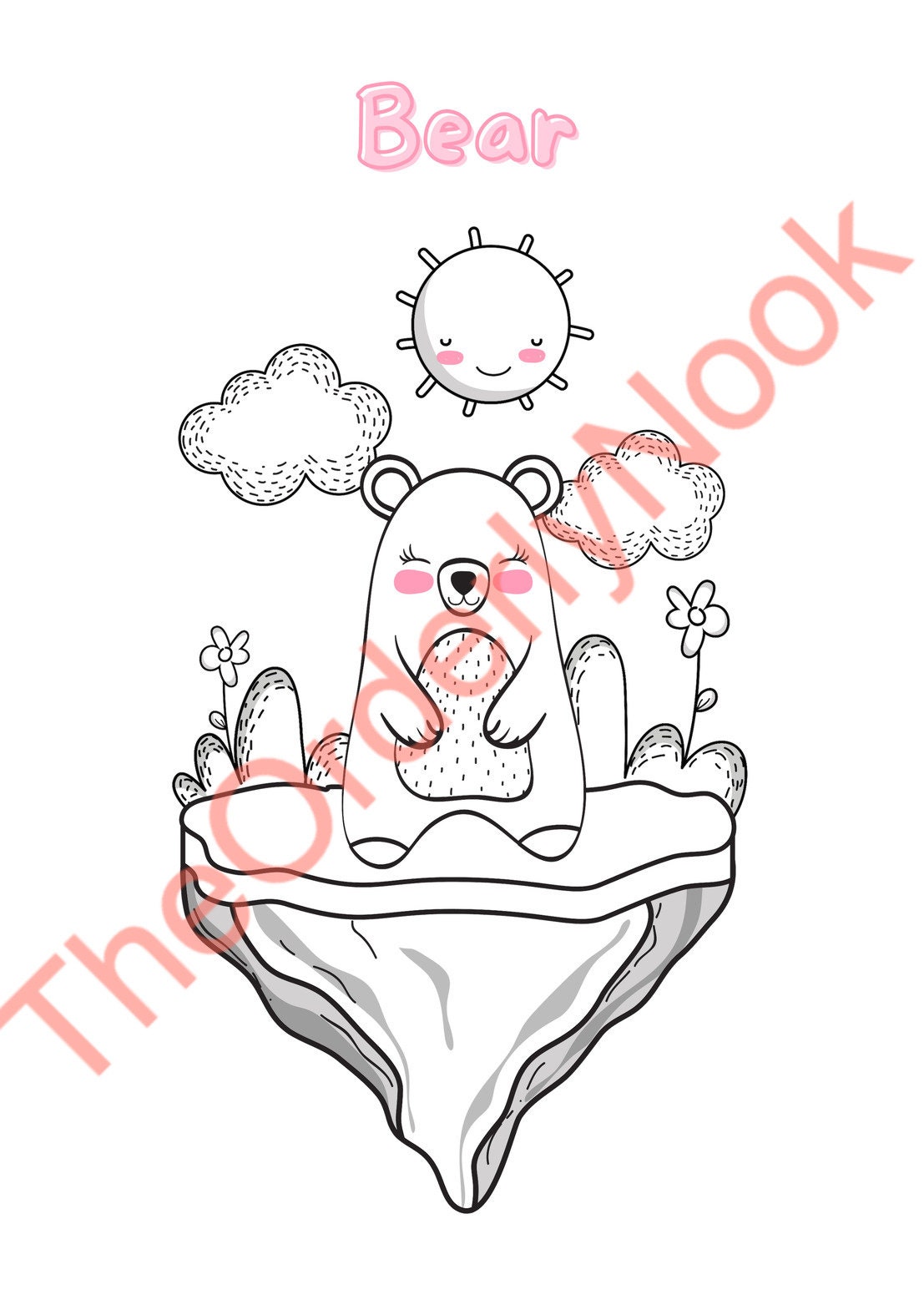 Printable Colouring Book/pdf | 9 Pages of Wild Animals. - Etsy
