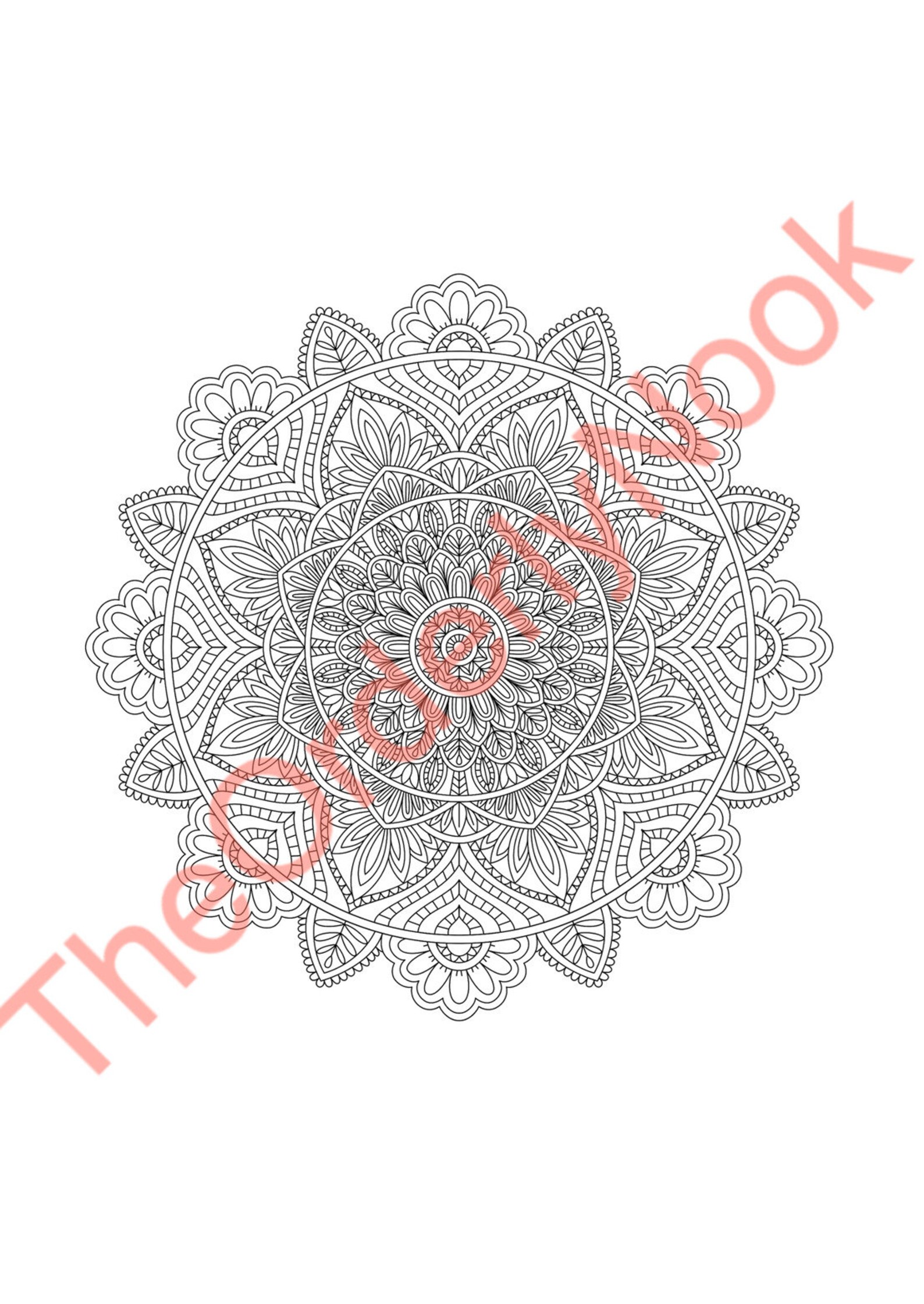 Printable Colouring Book/pdf | 10 Pages of Beautiful Mandalas! - Etsy