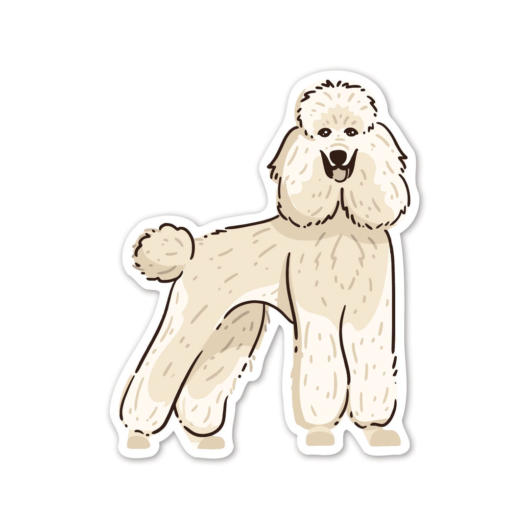 Standard Poodle Sticker - Etsy