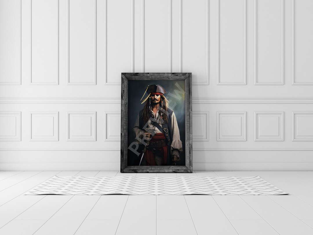 Iconic Captain Poster With His Iconic Pirate Outfit and Sword ...