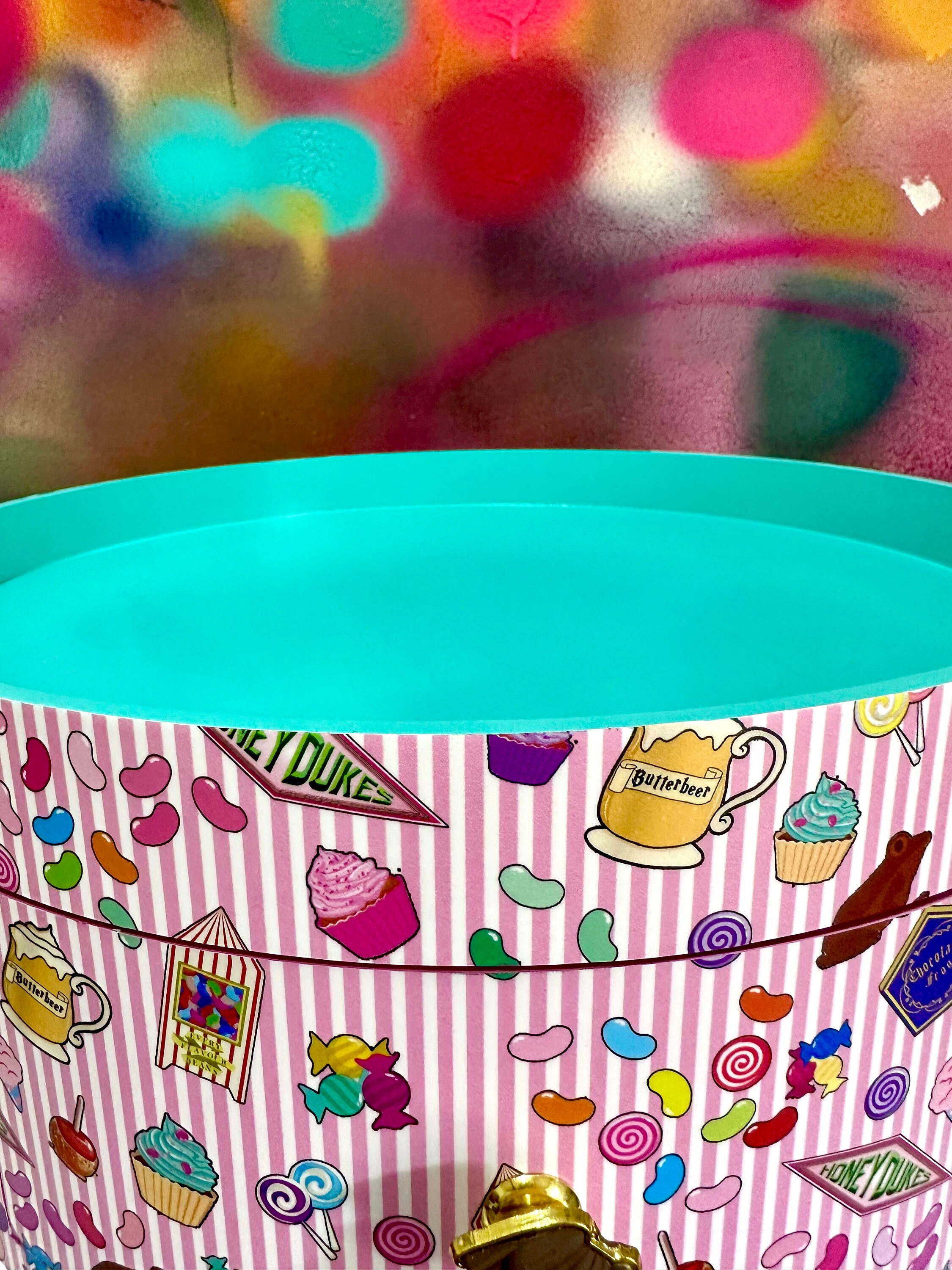Harry Potter Inspired Side Table, Honeydukes, Pink Sweets Candy ...