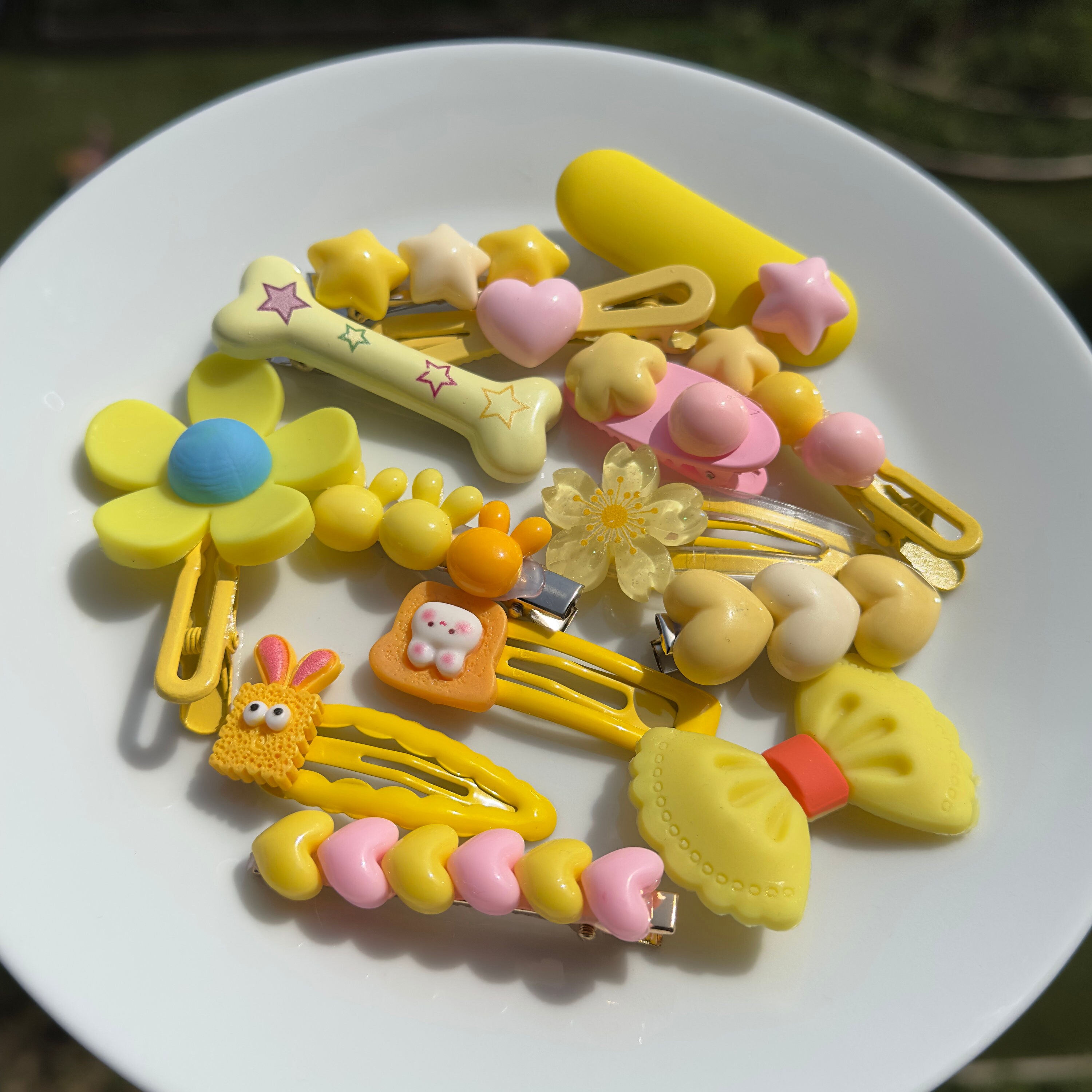 14PCS Cartoon Hair Clips: Colorful Flower Hairpins for Girls - Etsy