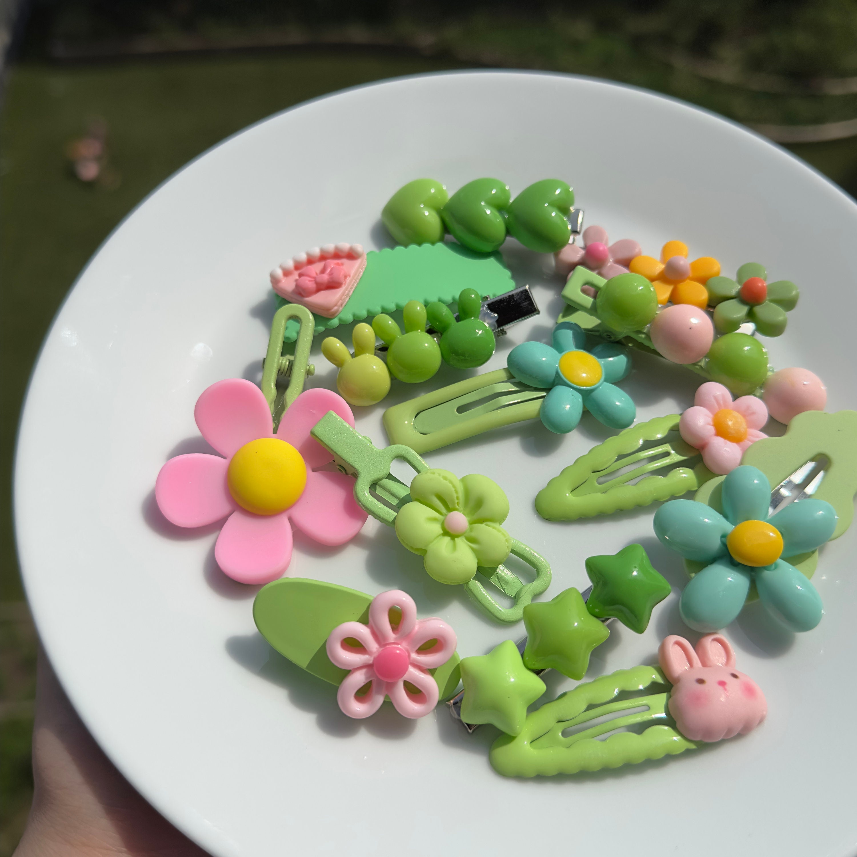 14PCS Cartoon Hair Clips: Colorful Flower Hairpins for Girls - Etsy