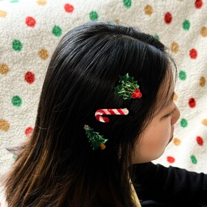 Dainty Adjustable Christmas Hair Clips Set,christmas Tree Hair Clips ...