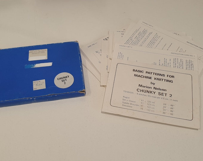 PATTERN CARDS - Marion Nelson - Basic Patterns for Machine Knitting ...