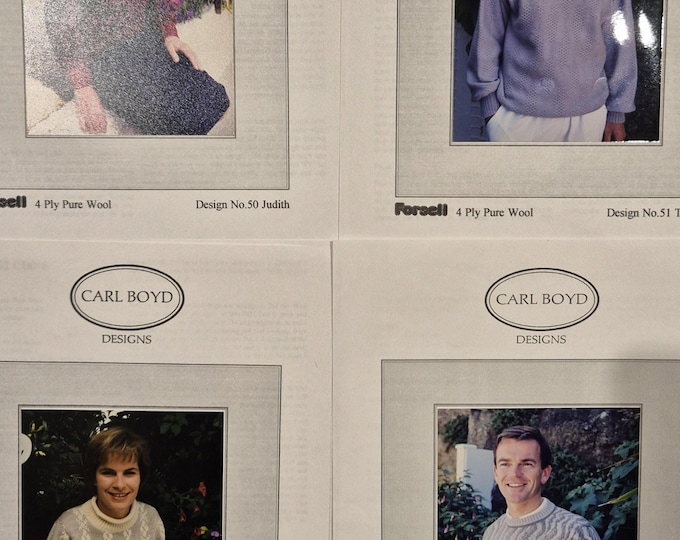 Carl Boyd Designs X 38 Knitting Machine Patterns - Etsy