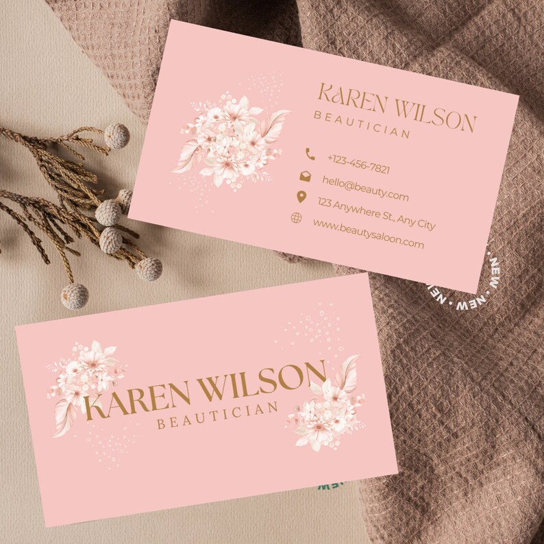 Editable Business Card Template, Canva Template Business Card, Instant ...