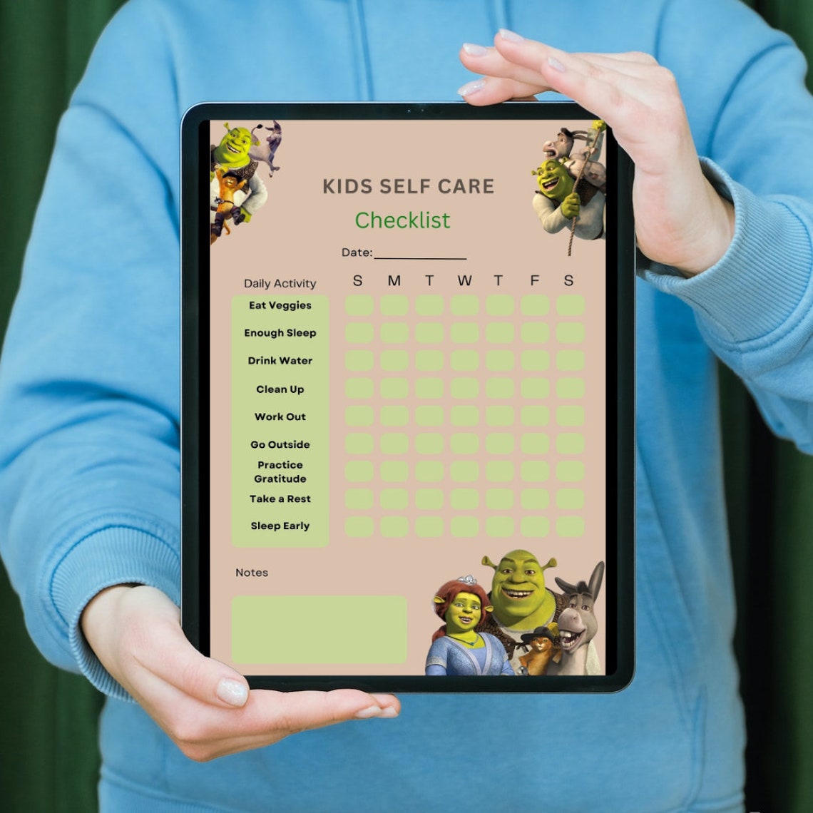 Kids Funny Daily Self Care Checklist, Responsibility Chart, to Do List ...