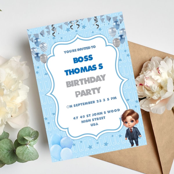 Boss Baby Invitation - Etsy