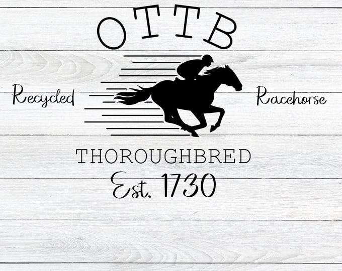 Thoroughbred SVG, OTTB Mom Svg, Racetrack to Ribbons Svg File for ...