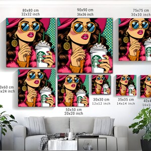 Coffee Station Decor Coffee Print Kitchen Decor Kitchen Wall Art Pop ...
