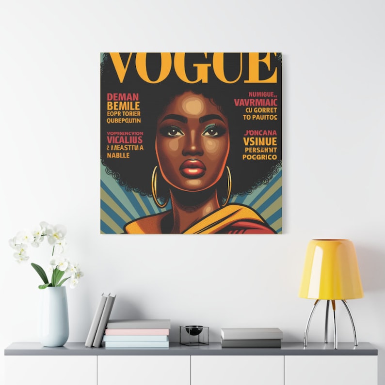 Vogue Canvas Wall Art Pop Art Vogue Fashion Canvas Wall Hanging ...