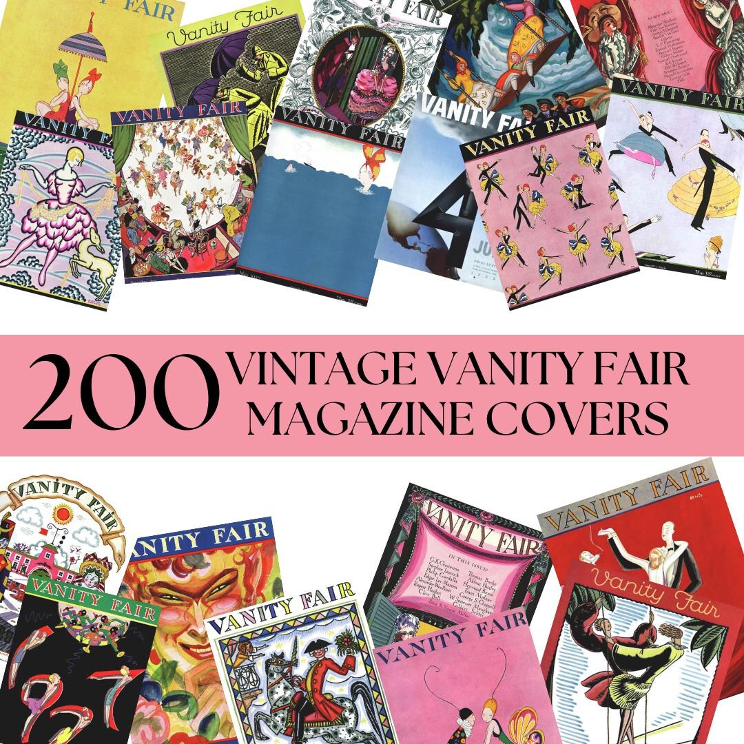 Vintage Vanity Fair Cover Art Posters, Retro Wall Art, Magazine Art ...