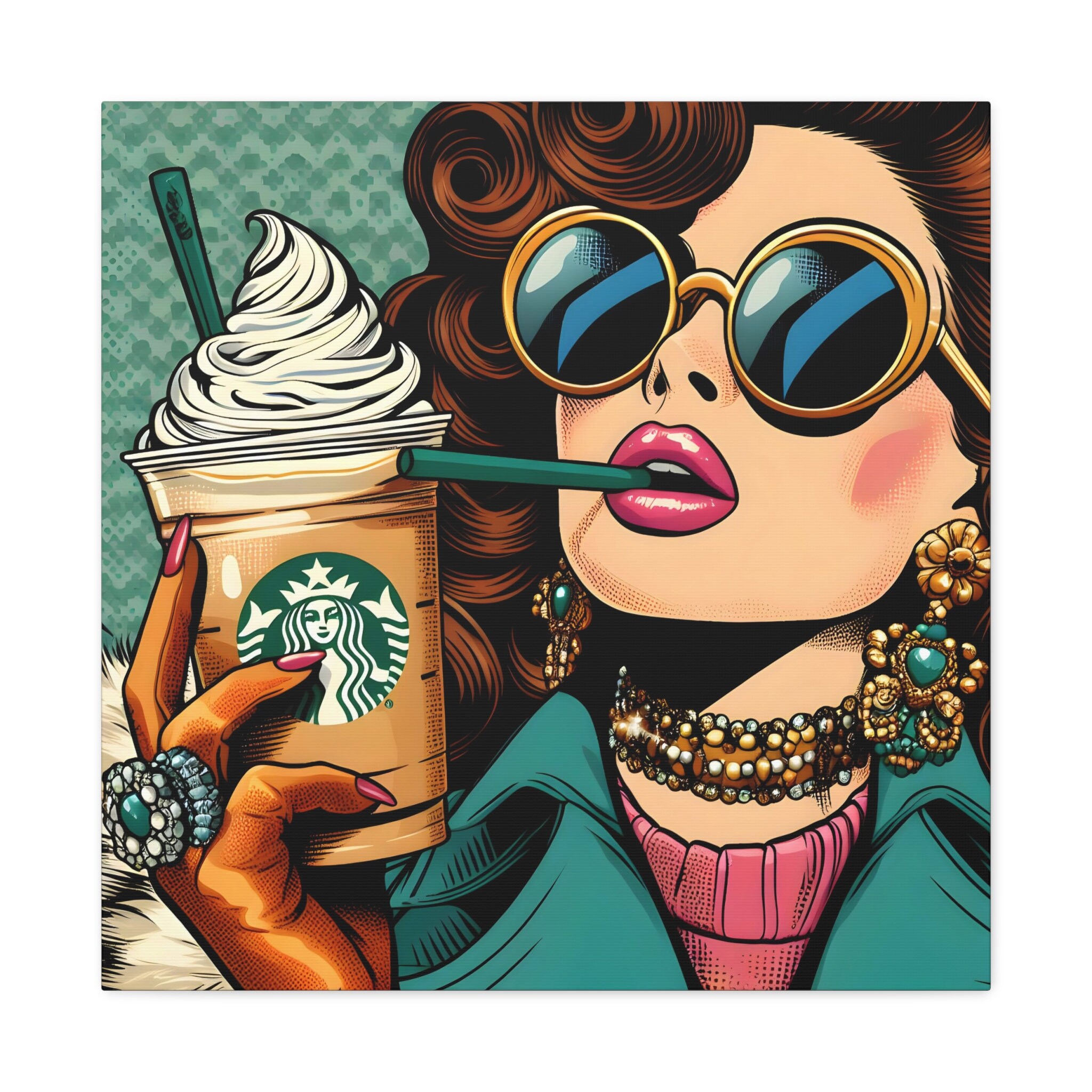 Starbucks Coffee Fashion Wall Decor Cafe Decor Fashion Canvas Wall Art ...
