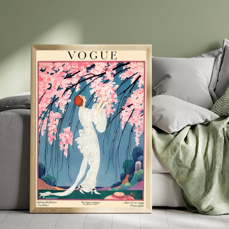 Vintage Magazine Cover, Set of 3 Vintage Magazine Covers, Fashion Wall ...