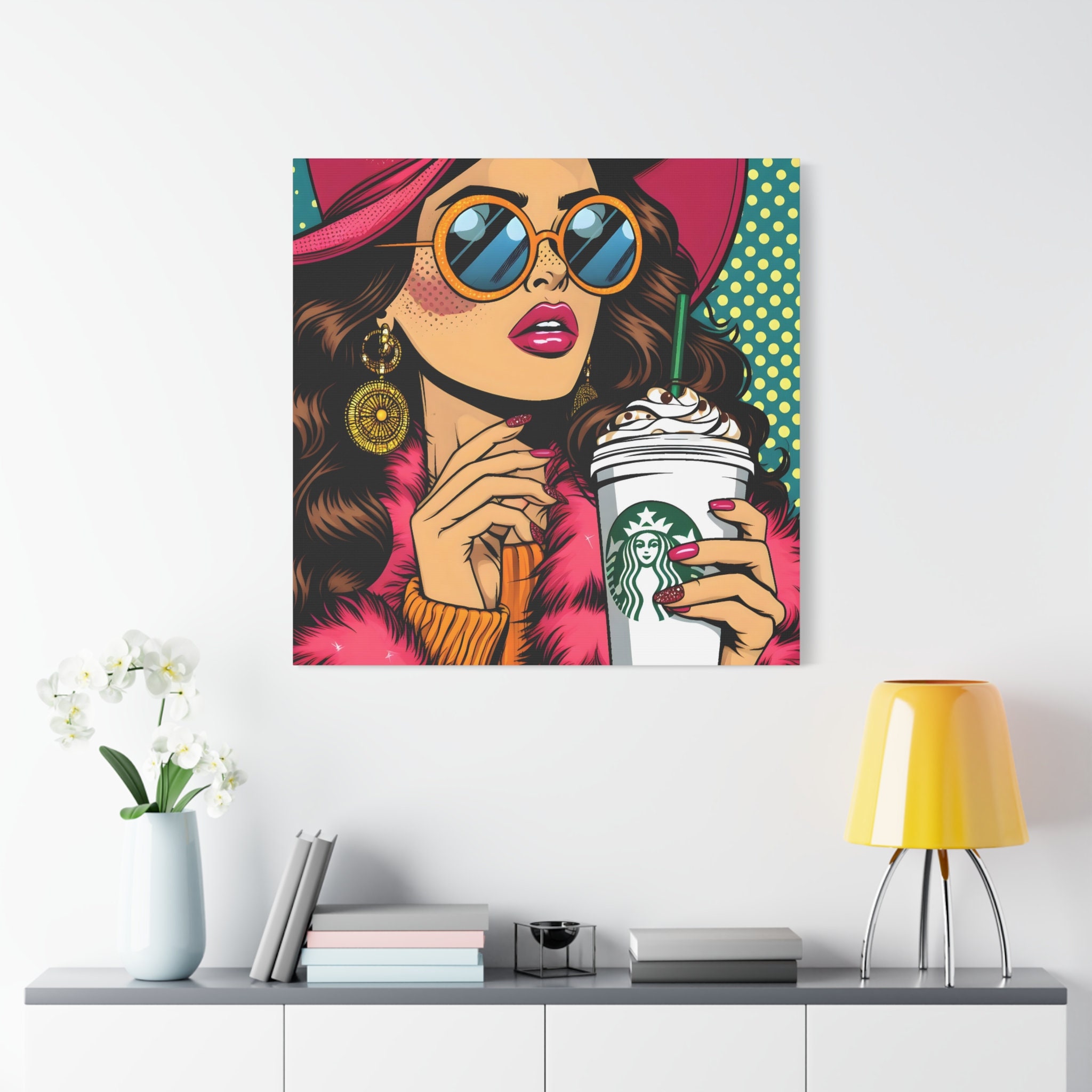 Coffee Station Decor Coffee Print Kitchen Decor Kitchen Wall Art Pop ...