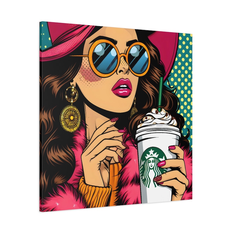 Coffee Station Decor Coffee Print Kitchen Decor Kitchen Wall Art Pop ...