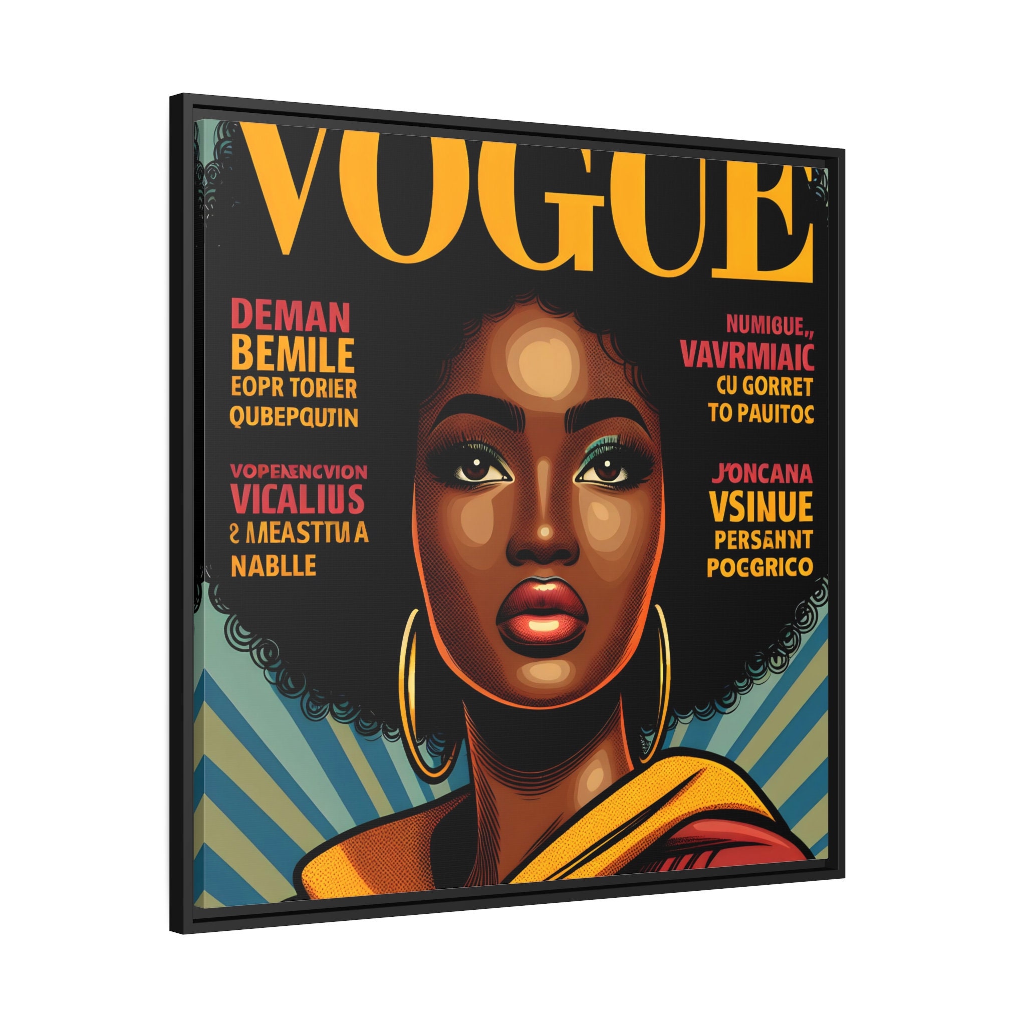 Vogue Canvas Wall Art Pop Art Vogue Fashion Canvas Wall Hanging ...