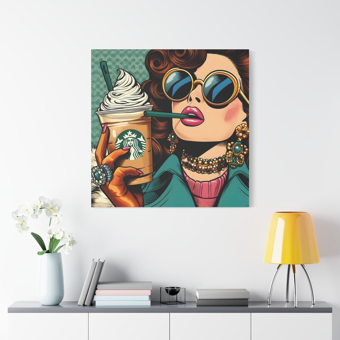 Starbucks Coffee Fashion Wall Decor Cafe Decor Fashion Canvas Wall Art ...
