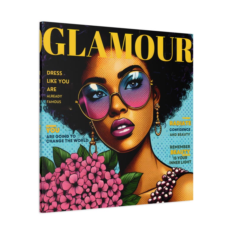 Canvas Fashion Magazine Cover Wall Art, Fashion Magazine Wall Art ...