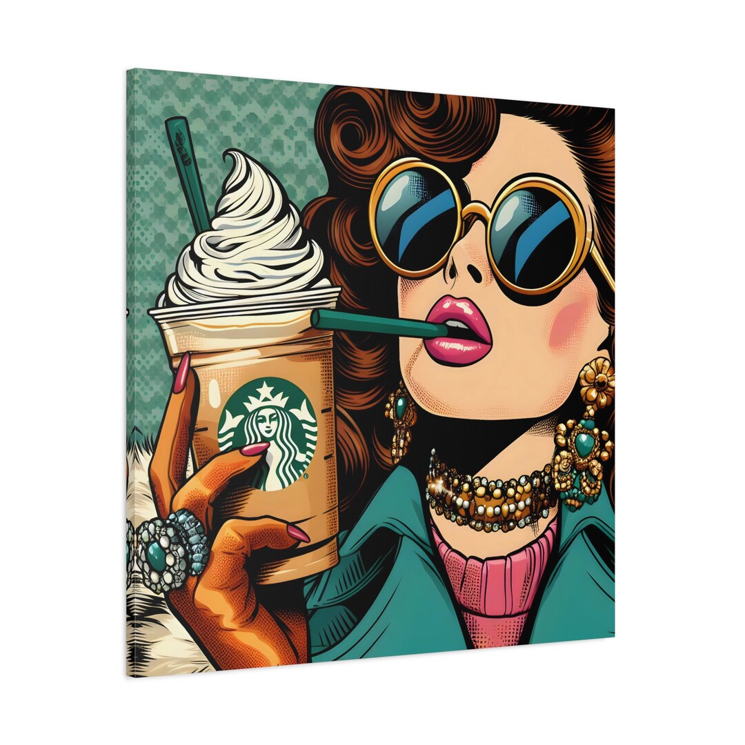 Starbucks Coffee Fashion Wall Decor Cafe Decor Fashion Canvas Wall Art ...