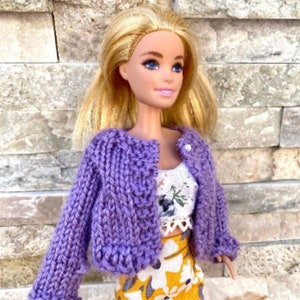 Fashion Doll Cardigan Knitting Pattern - Etsy