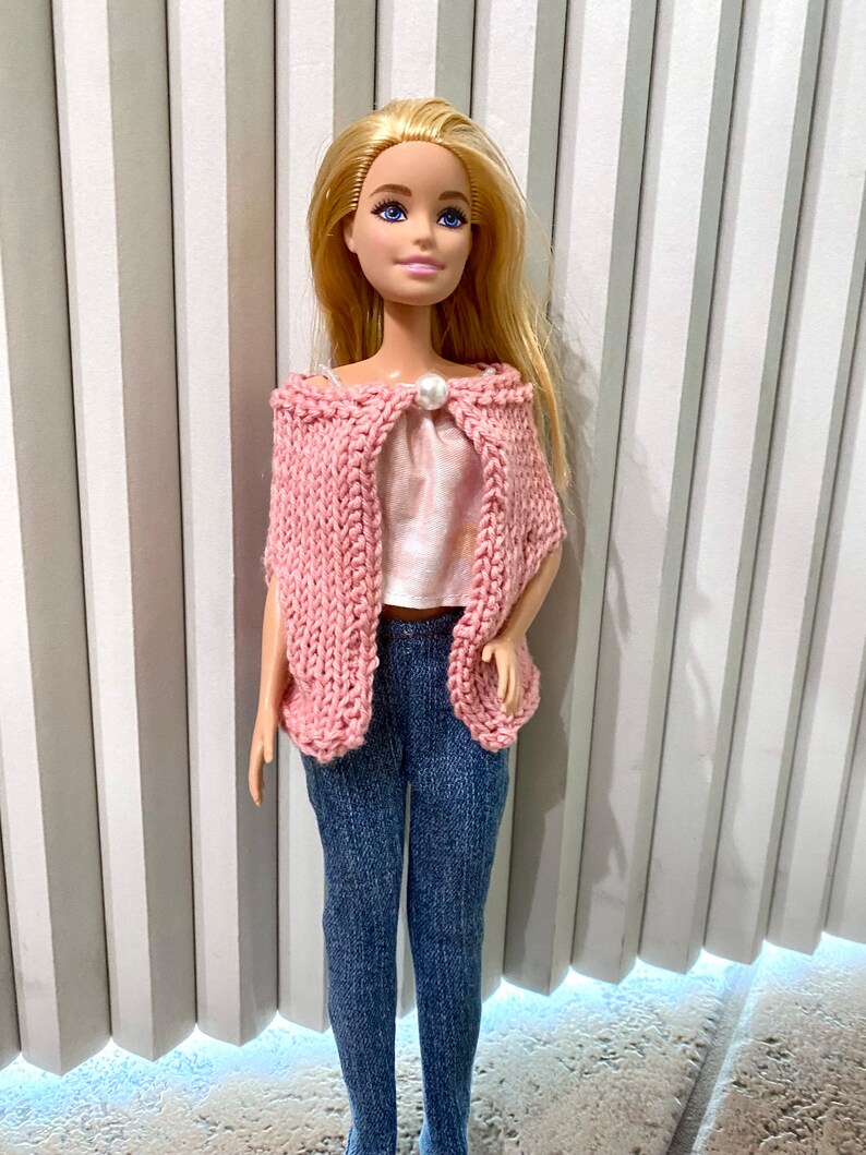 11.5-inch Doll Cape Knitting Pattern, Fashion Doll Clothes Knitting ...