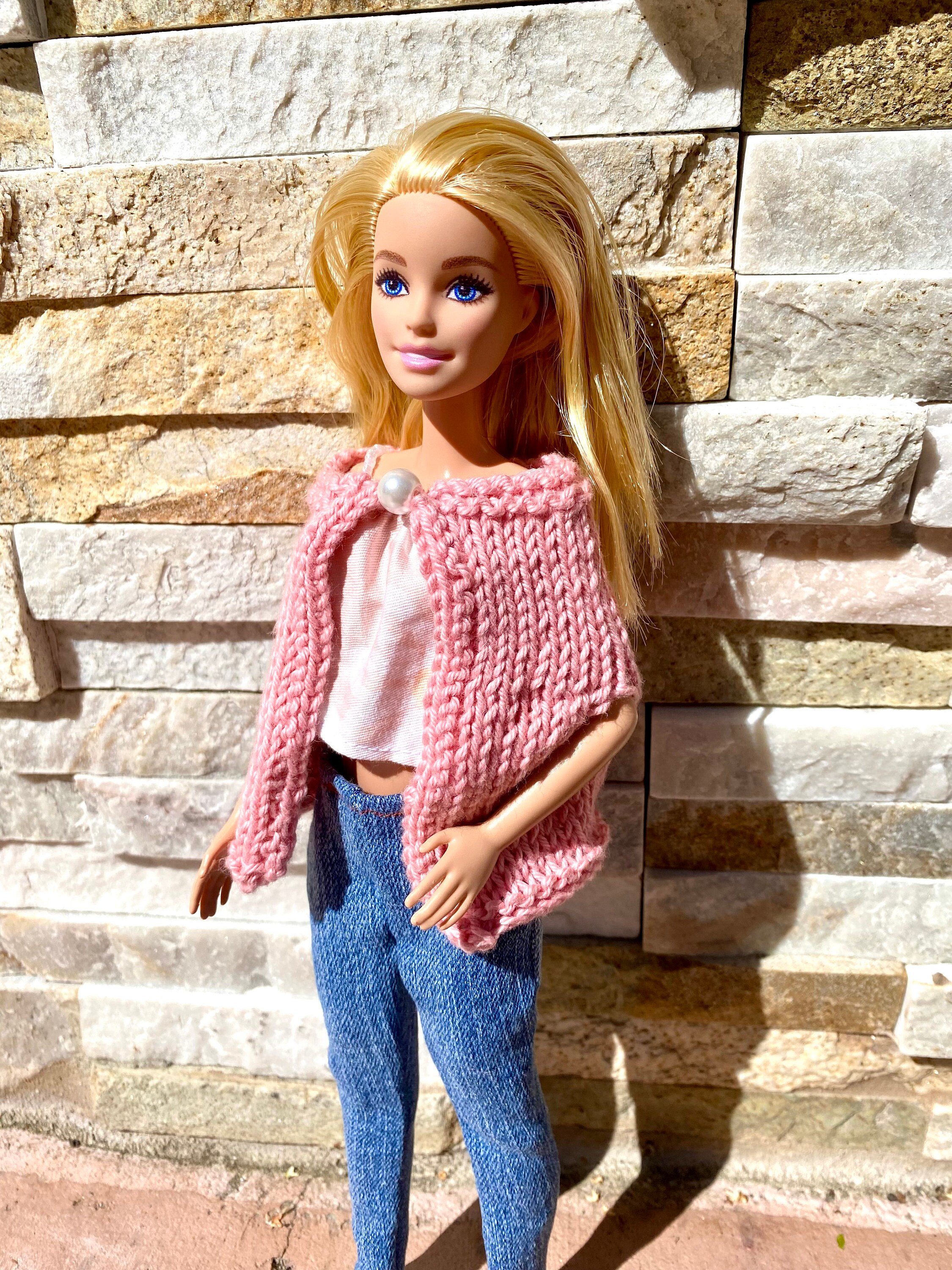 11.5-inch Doll Cape Knitting Pattern, Fashion Doll Clothes Knitting ...