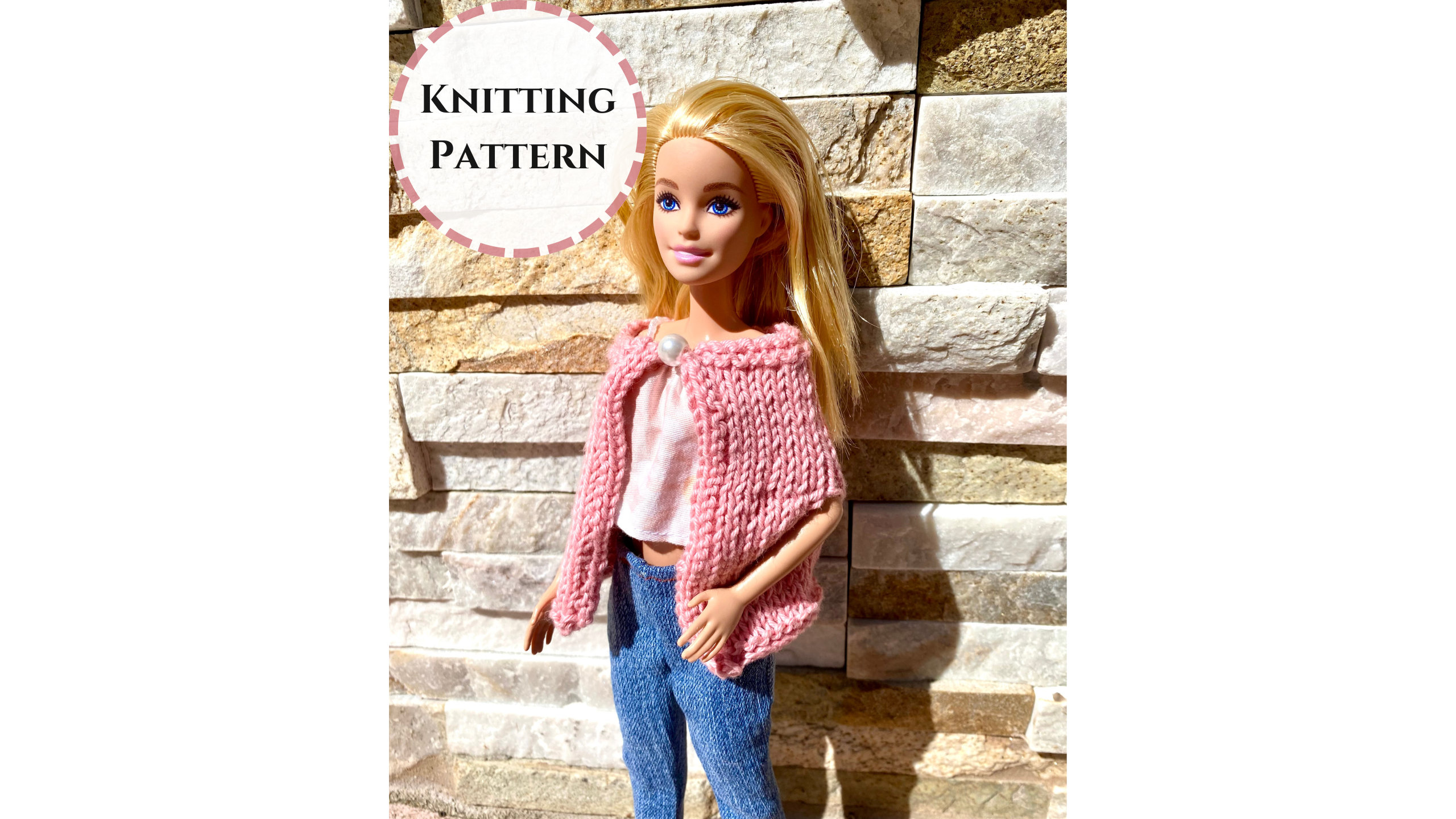 11.5-inch Doll Cape Knitting Pattern, Fashion Doll Clothes Knitting ...