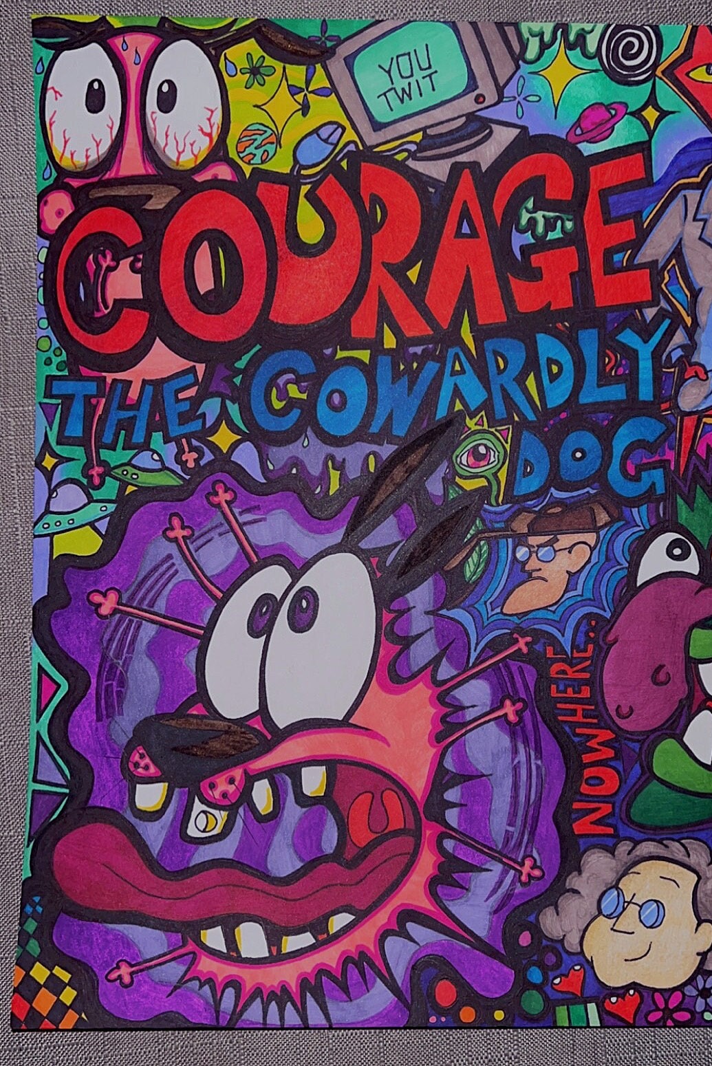 Courage the Cowardly Dog Original Poster - Etsy