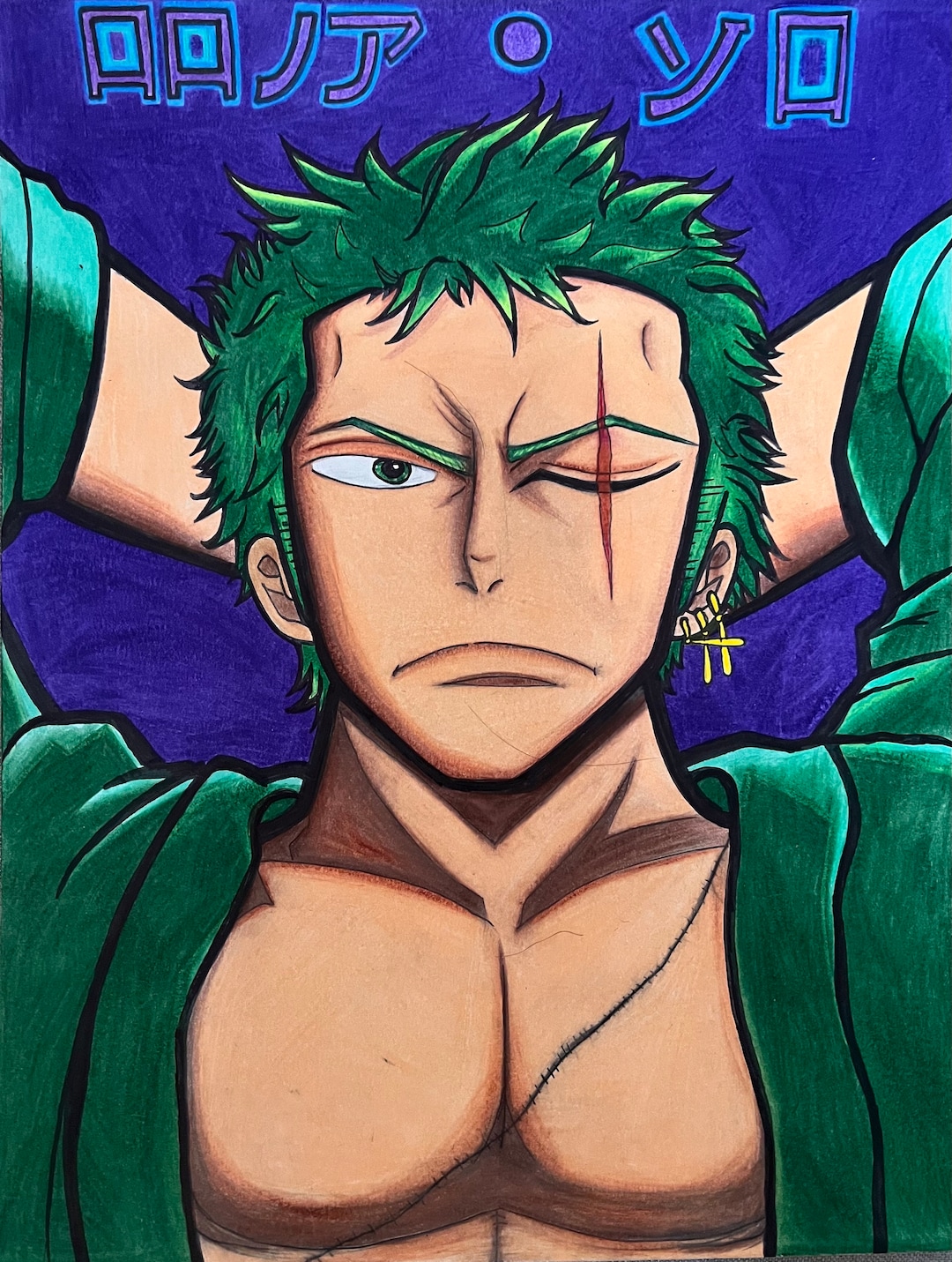 Roanoa Zoro One Piece Poster - Etsy