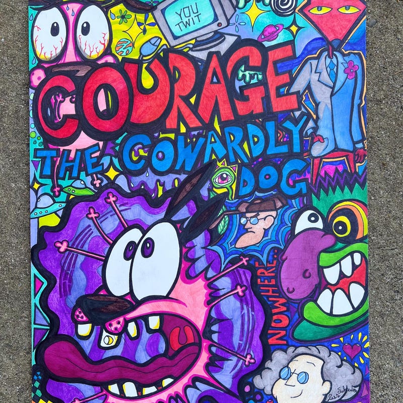 Courage Poster - Etsy