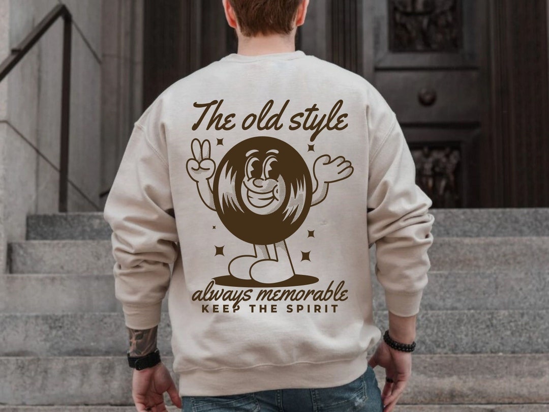 Retro Cartoon Sweatshirt Old Style Sweatshirt Old Fashioned Sweatshirt ...