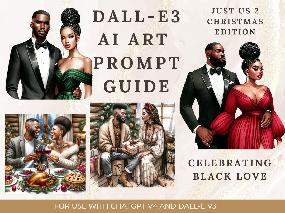 Exclusive Dall-e 3 AI Images | Celebrate Black Love at Christmas | 20 ...