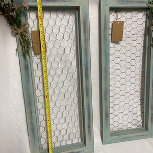 Rustic Farmhouse Decor Frame W/chickenwire - Etsy
