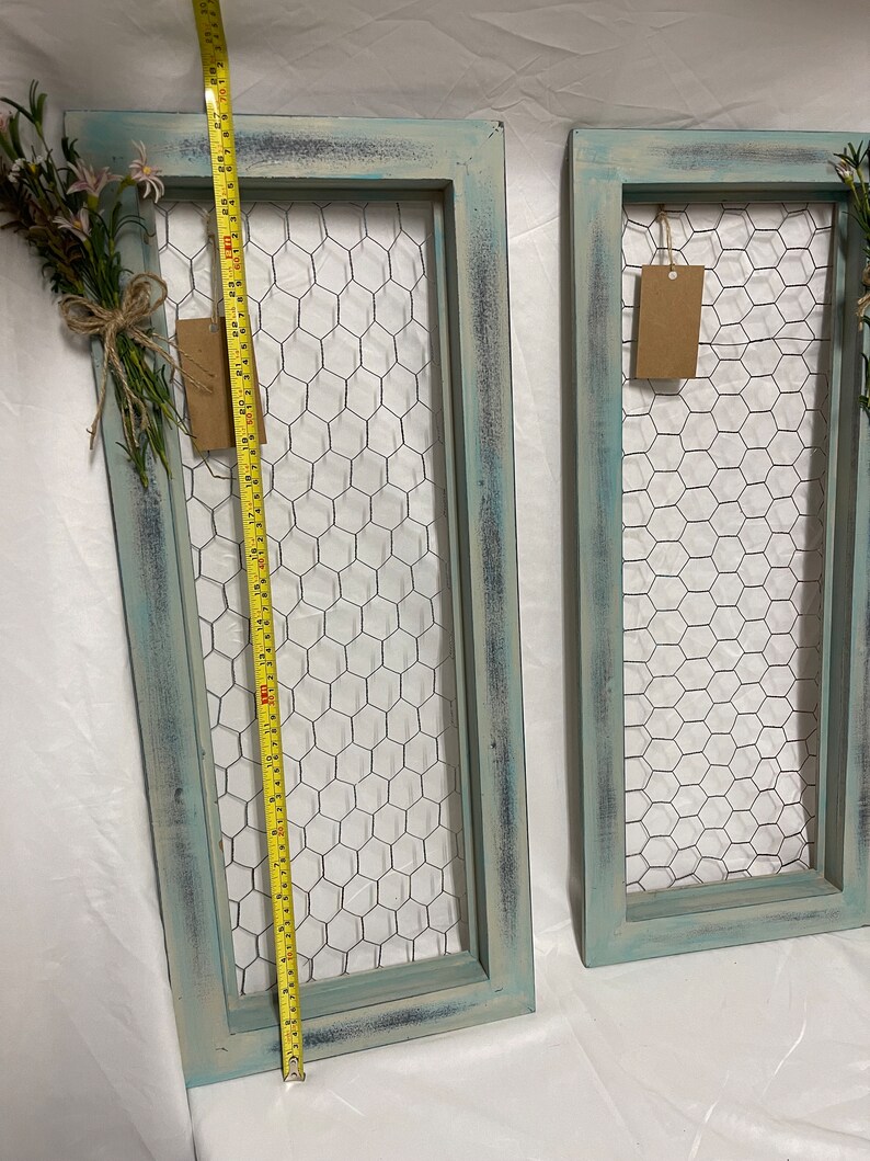 Rustic Farmhouse Decor Frame W/chickenwire - Etsy