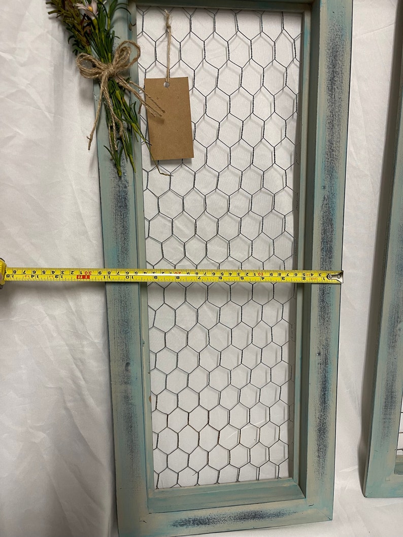 Rustic Farmhouse Decor Frame W/chickenwire - Etsy