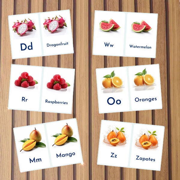 Alphabet Flashcards - Etsy