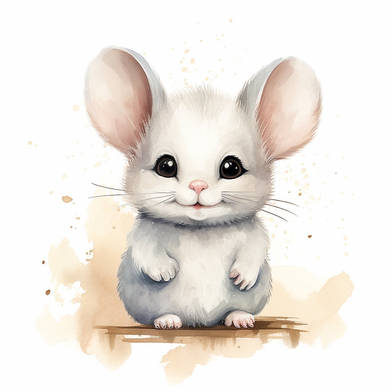 65 Watercolor Animals for Kids Room, Nursery Animals Wall Art, Instant ...