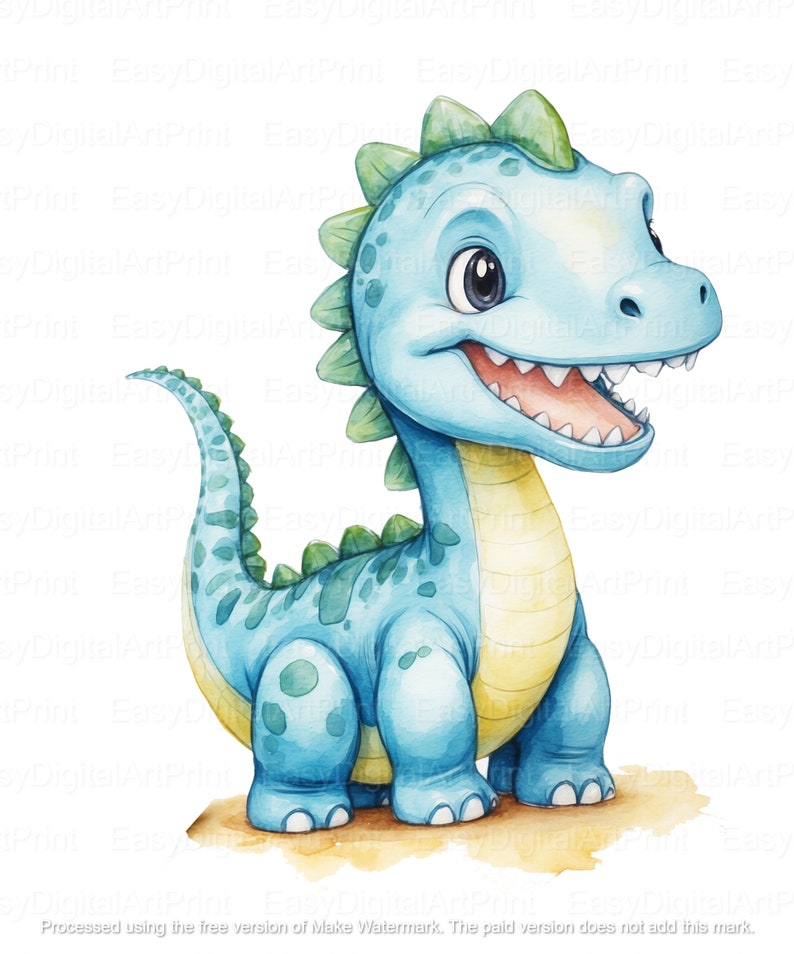 181 PNG Baby Dinosaur Images, Printable Watercolor, Dinosaurs ...