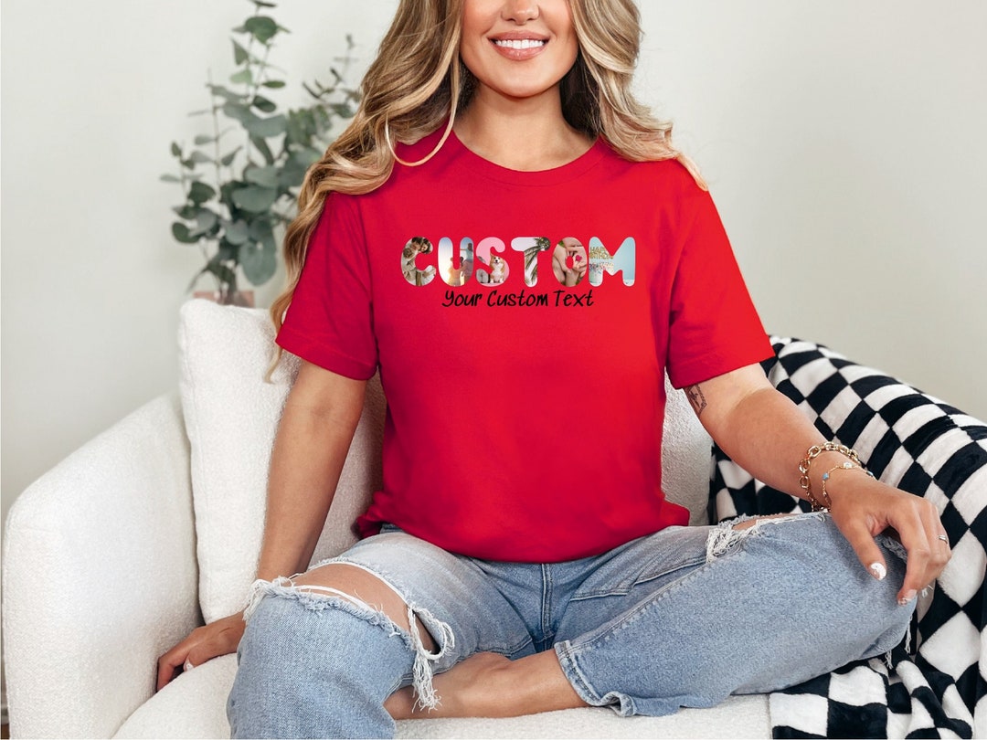 Custom Shirt With Photo, Custom Photo Shirt, Custom T-shirt Graphic ...