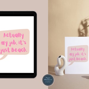 Barbie Print / Patriarchy Poster / Ken Quote / Pink and Red Barbie ...