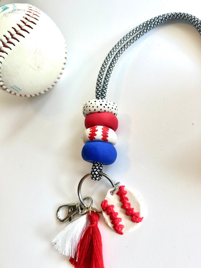 Baseball Clay Bead Teacher and Nurse Lanyard - Etsy