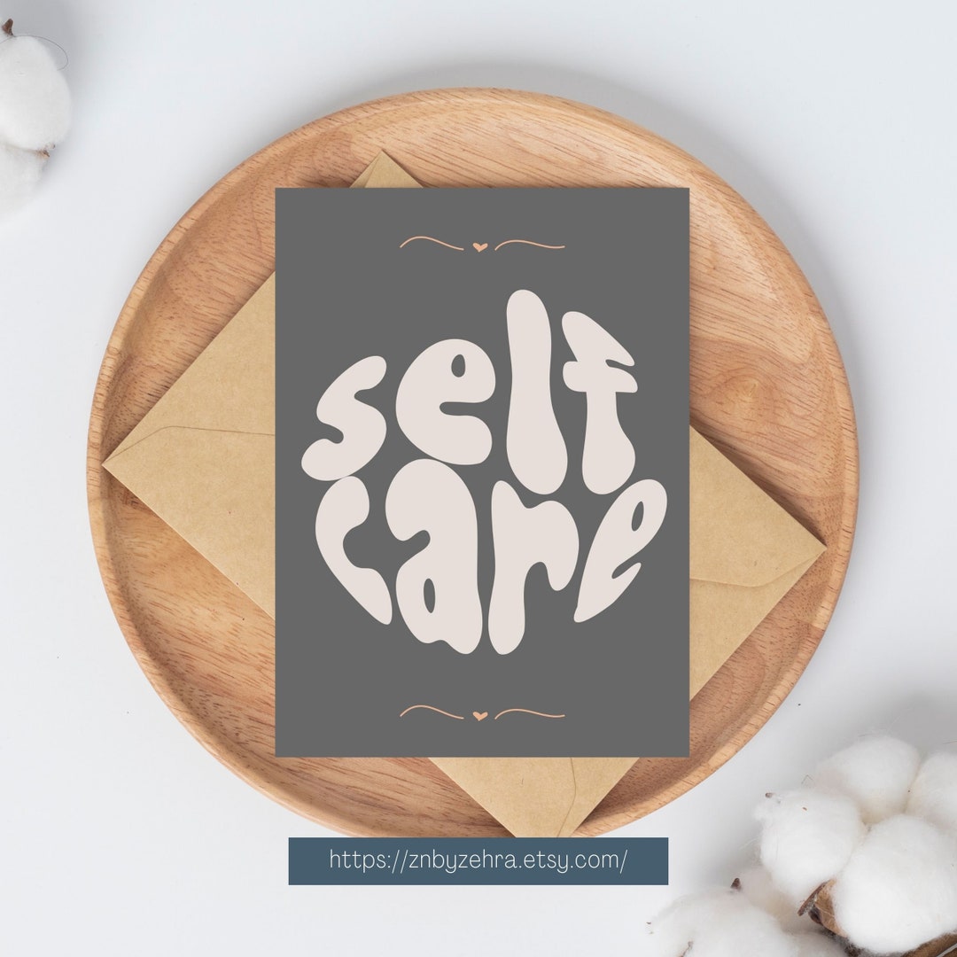 Self Care Card Self Care Gift Printable Care Card - Etsy