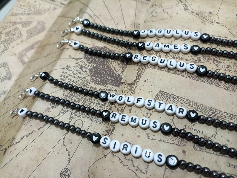 HP Maradeurs Bracelet Wolfstar, Jegulus, Sirius, Remus, James, Regulus ...